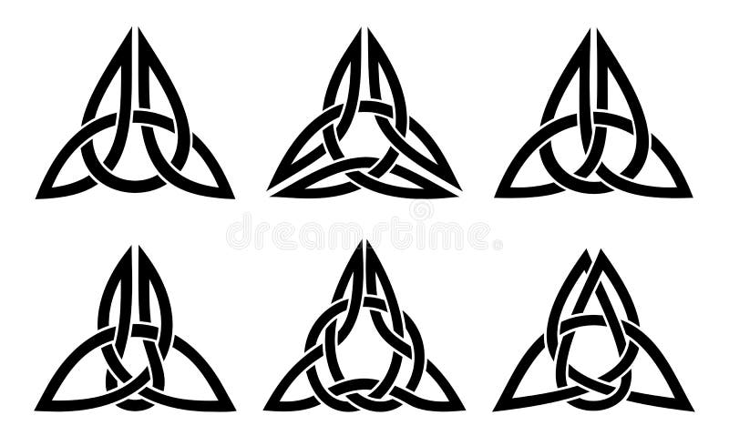 Celtic Trinity Knot with a Heart Stock Vector - Illustration of ...