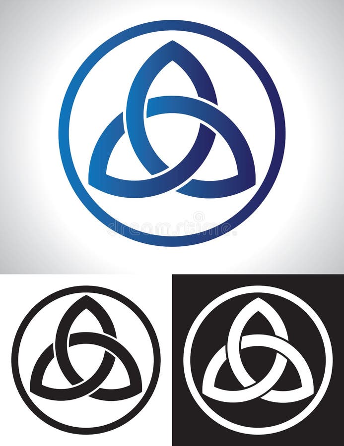 Celtic Trinity Knot with a Heart Stock Vector - Illustration of ...