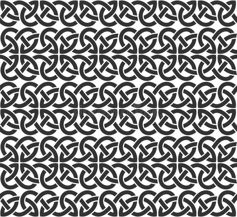 Celtic Weaving Interlaced Border Stock Vector - Illustration of element ...