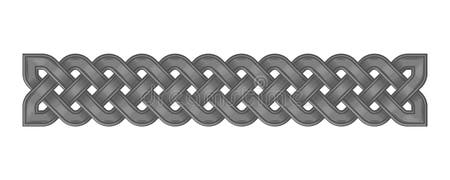 Celtic Weaving Interlaced Border Stock Vector - Illustration of element, scottish: 244132802