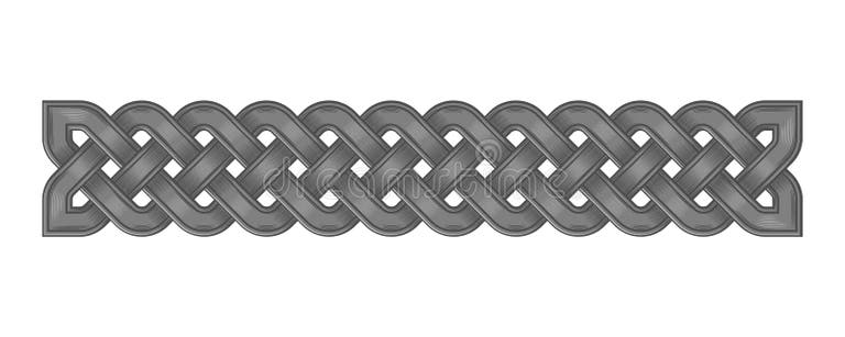Celtic Weaving Interlaced Border Stock Vector - Illustration of element, scottish: 244132802