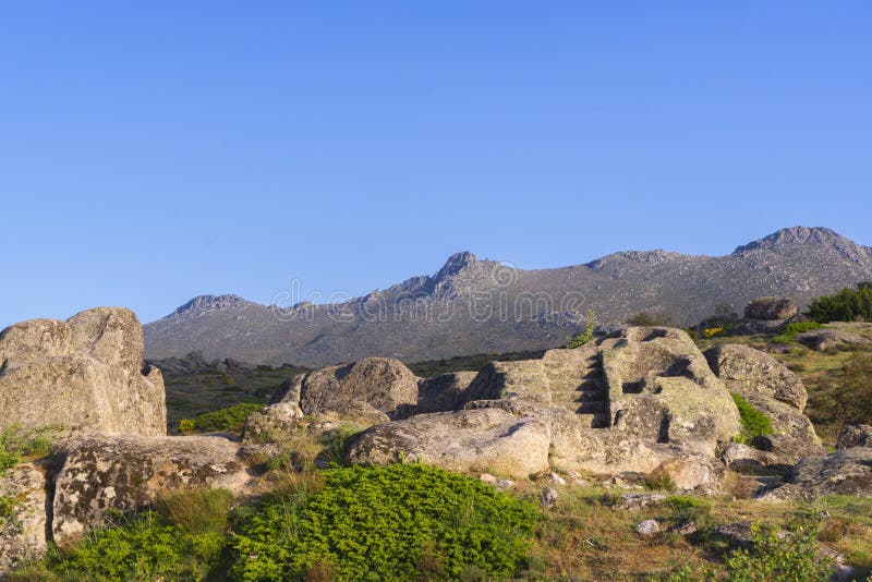 Celtico Castro Di Ulaca Avila, Spagna Immagine Stock - Immagine di ...