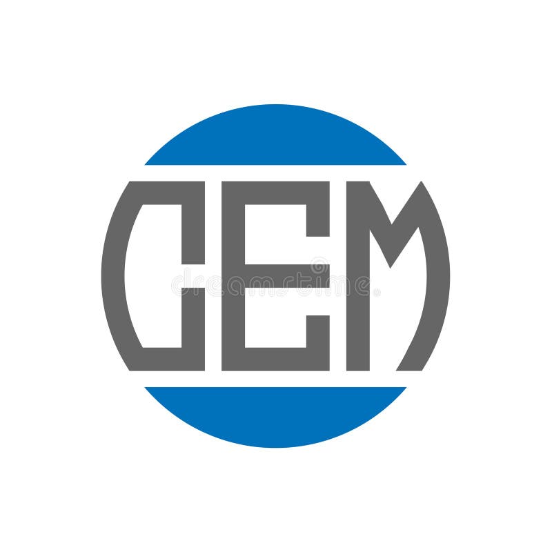 CEM Letter Logo Design on White Background. CEM Creative Initials ...