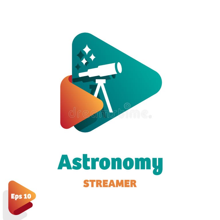 Astronomy Streamer Logo stock illustration. Illustration of skin ...