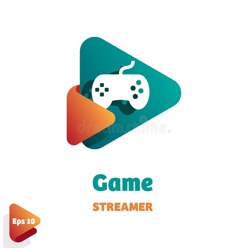Game Streamer Logo stock illustration. Illustration of render - 263439225