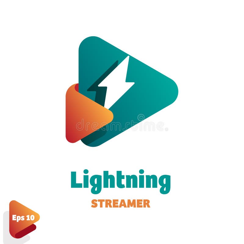Lightning Streamer Log stock illustration. Illustration of thunder ...