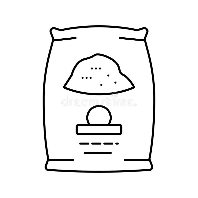 Cement Bag Line Icon Vector Illustration Stock Vector - Illustration of ... Cement Bag Line Icon Vector Illustration Stock Vector - Illustration of ...
