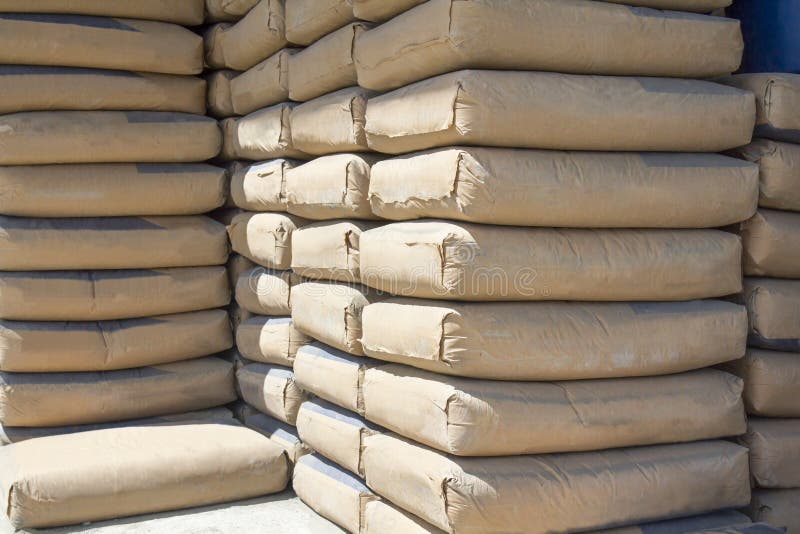 Cement bags stock image. Image of powder, material, object - 19858441