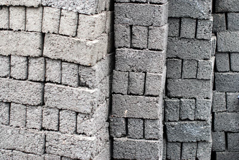 Cement block stock image. Image of cinder, building, architecture ...