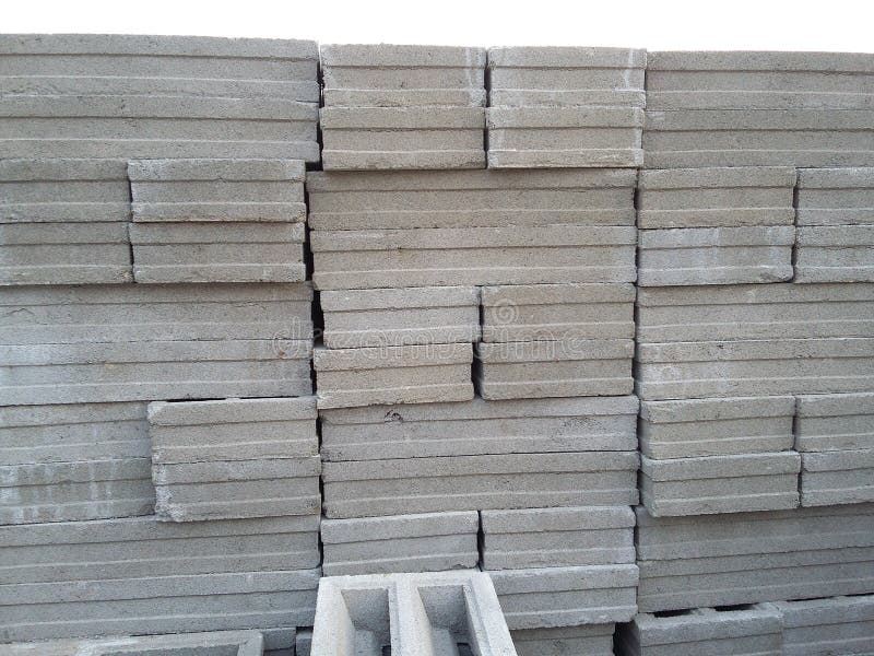 Cement Block Construction Material Stock Image - Image of block, design ...