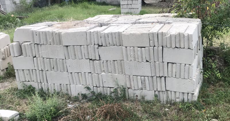 Cement blocks stock image. Image of construction, blocks - 205738751