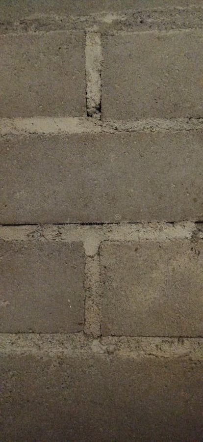 Cement Brick is the Component of Building Stock Photo - Image of ...