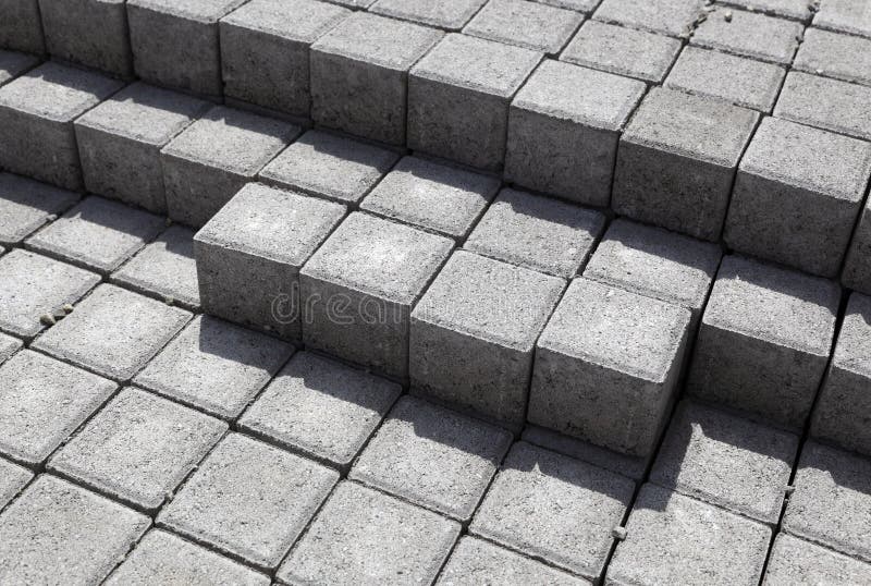 Cement Bricks stock image. Image of pattern, cement, stacked - 10525273