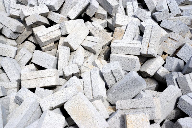 Cement Bricks in Different Colors Stock Image - Image of hard, stack ...