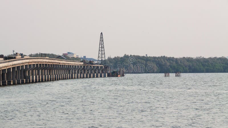 Cement bridge stock image. Image of mangrove, technology - 67674773