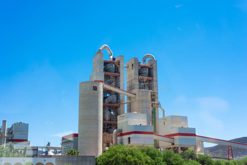 Cement Building of Cement Industry and Construction, Material Factory ...