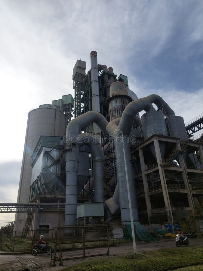 Cement building plant stock photo. Image of transport - 274761046