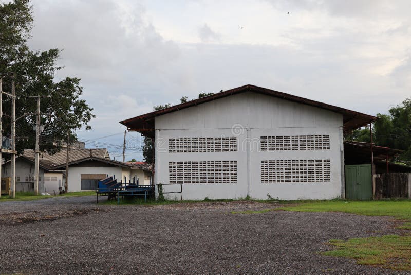 Cement Building, Storage or Warehouse, Trading, Stock Image - Image of ...