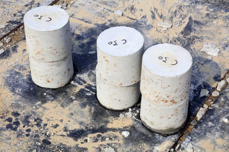 Cement concrete test block stock photo. Image of design - 365691772