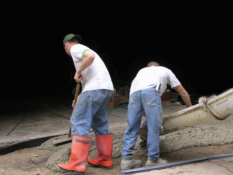 Cement Contractor Workers stock photo. Image of work, concrete - 3003356