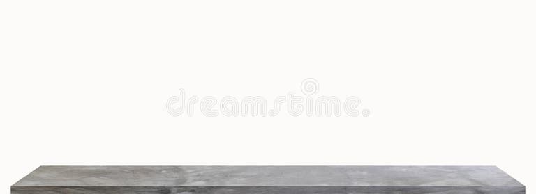 Cement Counter and Table on White Background Stock Image - Image of ...