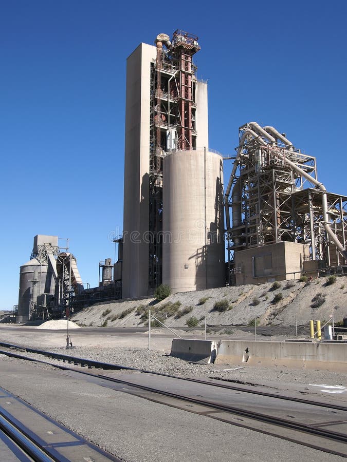 Cement Factory stock image. Image of plant, facility - 25602947