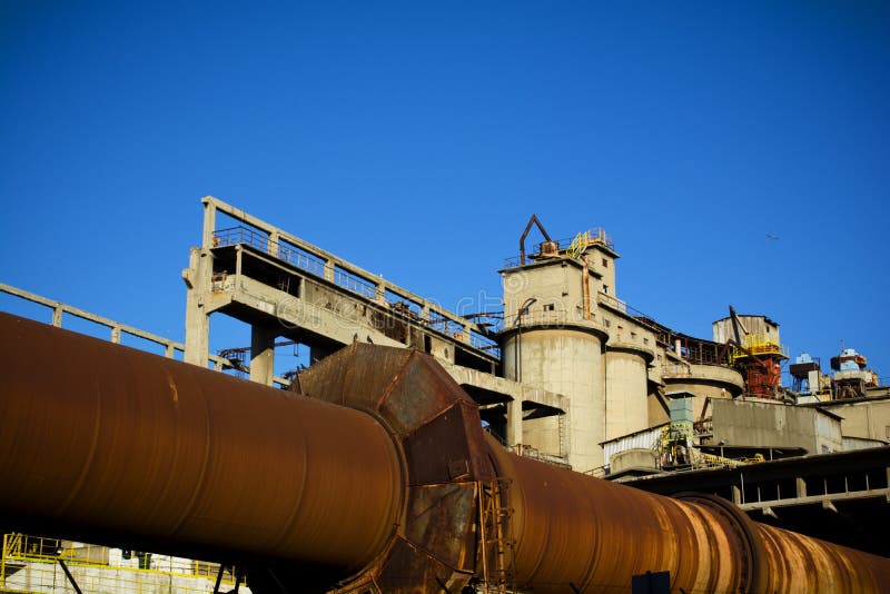 Cement factory stock photo. Image of industries, industrial - 37965502
