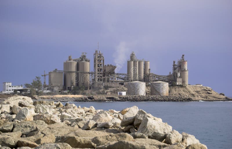 Cement Factory stock photo. Image of building, concrete - 5237796