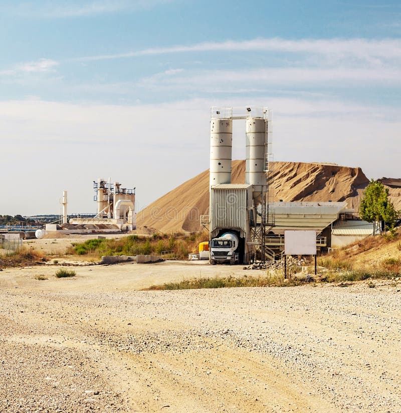 Cement factory stock image. Image of building, machinery - 192583539