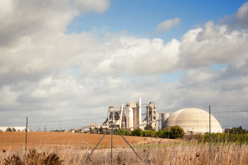 Cement factory stock image. Image of material, ecology - 164587671