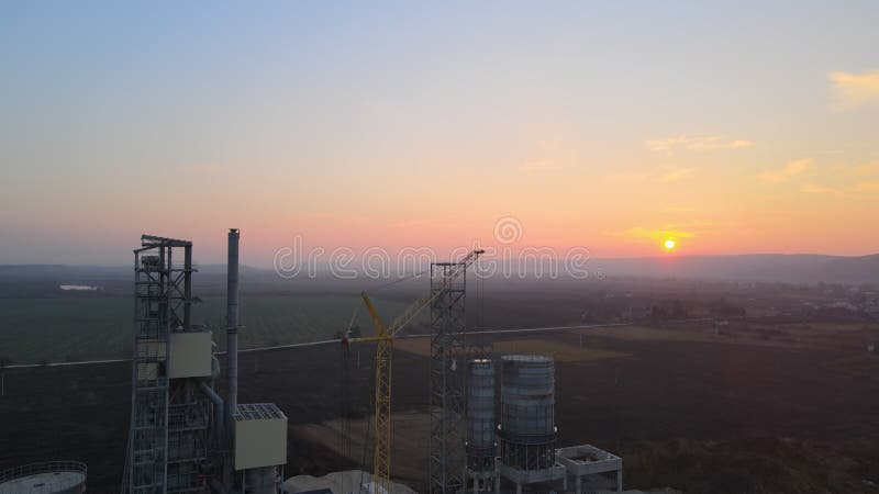 Cement Factory at Open Pit Mining of Construction Sand Stone Materials ...