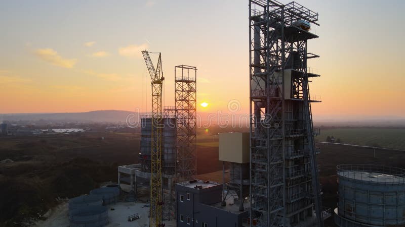 Cement Factory at Open Pit Mining of Construction Sand Stone Materials ...