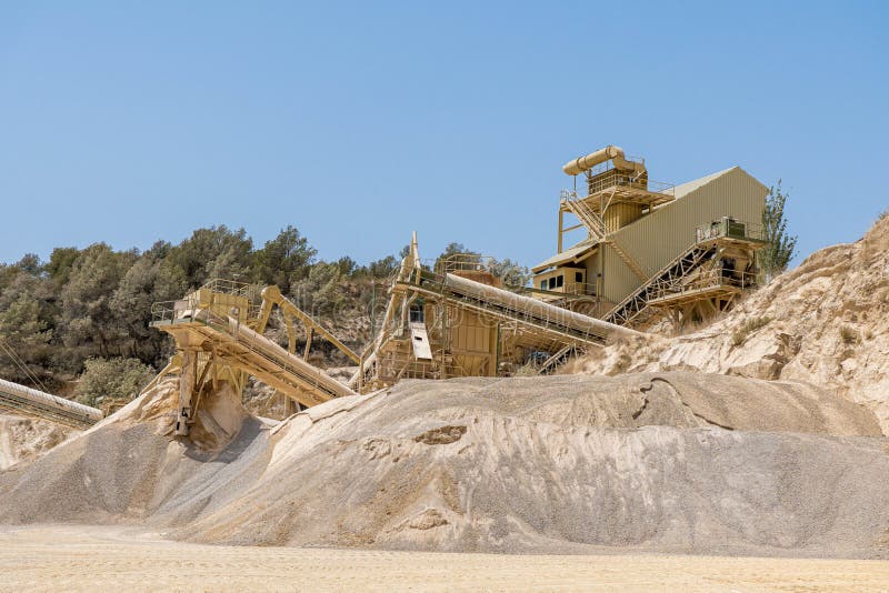 Cement Factory. Overview of a Cement Plant Stock Image - Image of ...