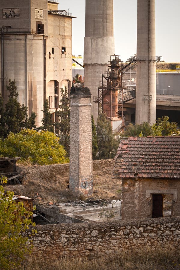 Cement factory stock photo. Image of dirt, abandoned - 46319068