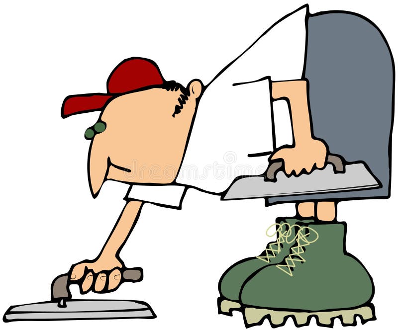 Cement Finisher stock illustration. Illustration of cement - 11038266