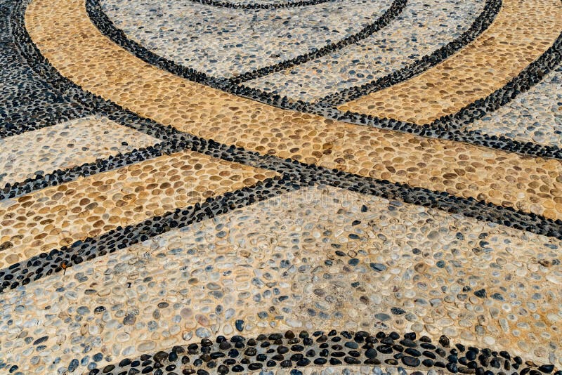 Cement with gravel stock image. Image of textured, concrete - 93428297