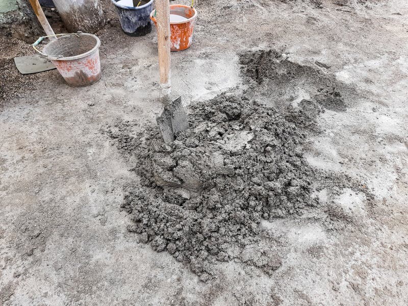 Cement that Has Been Mixed and Ready To Be Used in Casting or Making ...