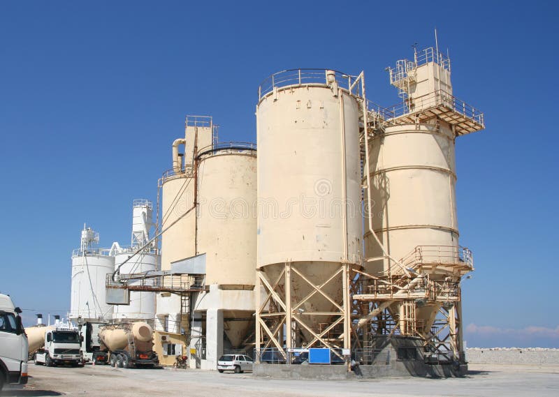 Cement Industry stock image. Image of tank, cement, manufacture - 6449919