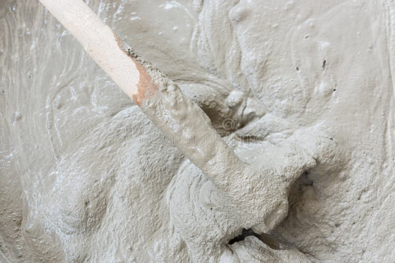 Cement Mix Concrete is Compacted Sand Stock Photo - Image of blend ...