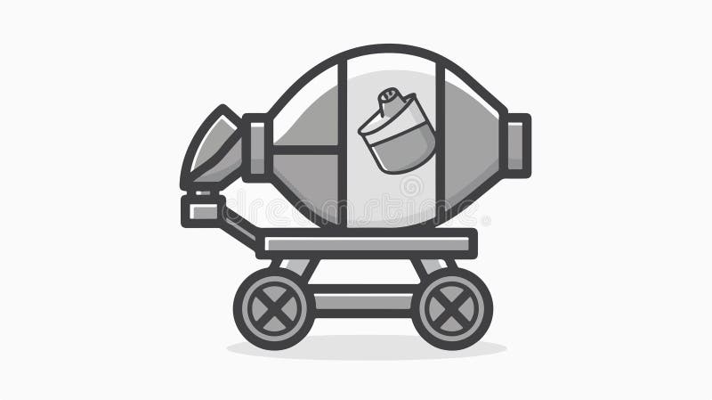 Cement Mixer Construction Icon for Building Services and Infrastructure ...