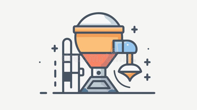 Professional Cement Mixer Icon for Construction Projects Stock Vector ...