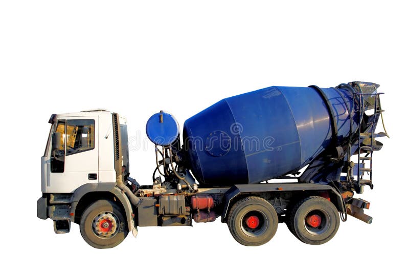 Cement truck stock image. Image of delivering, transportation - 17340105