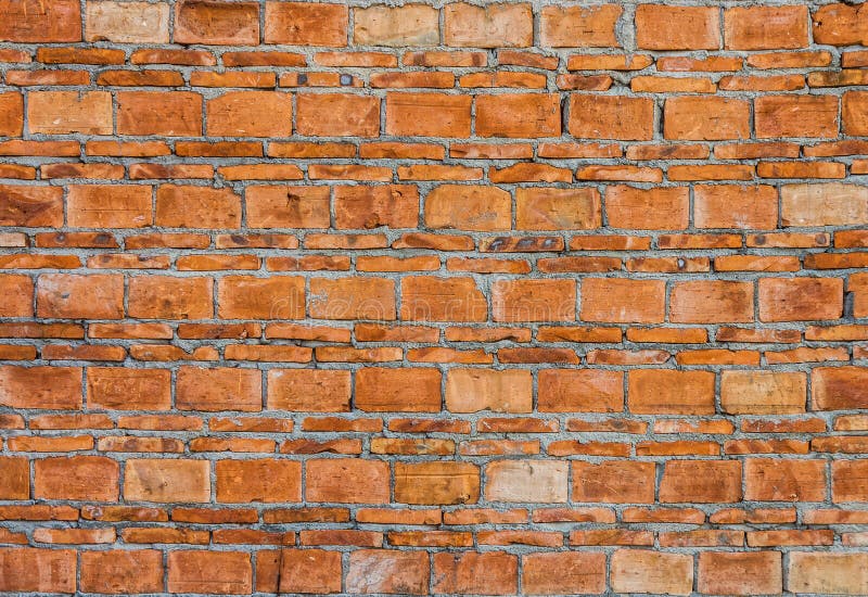 Cement Mortar Holding Weathered Bricks Stock Photo - Image of brick ...