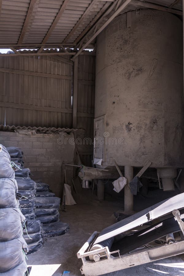 Cement factory stock photo. Image of containers, freight - 99004322
