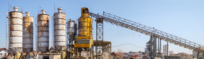Cement Plant Factory Manufacturing Stock Image - Image of factory ...