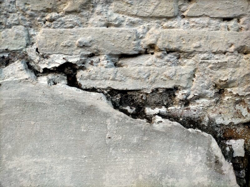 Cement Plester of the Bad Wall Stock Photo - Image of ruins, stonewall ...