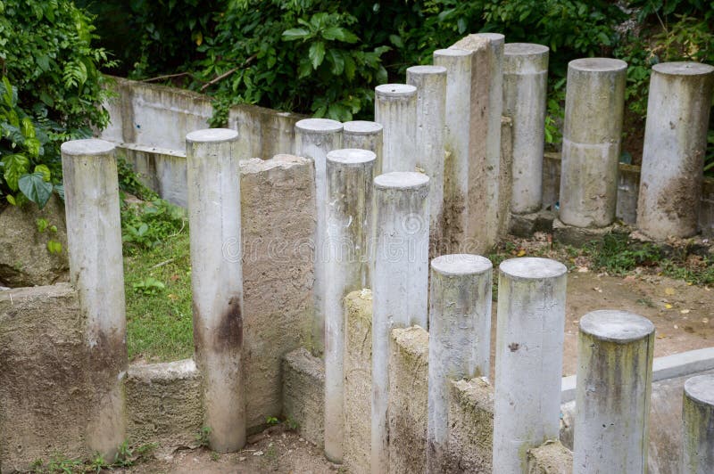 Cement post stock photo. Image of cement, concrete, outdoor - 77954586