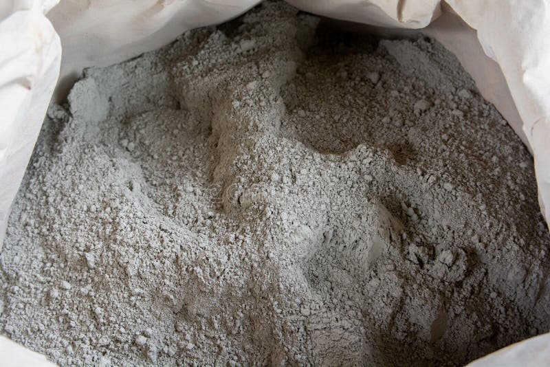 Cement Powder in Bag Package Stock Photo - Image of stone, wall: 232595186