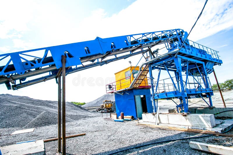 Cement Production in Quarry Stock Photo - Image of building, heavy ...