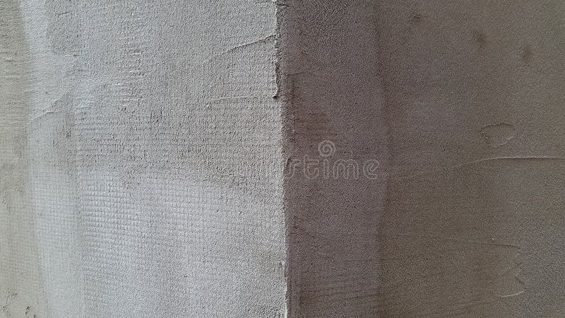 Cement-sand Plaster. Plastered Surface Stock Image - Image of ...